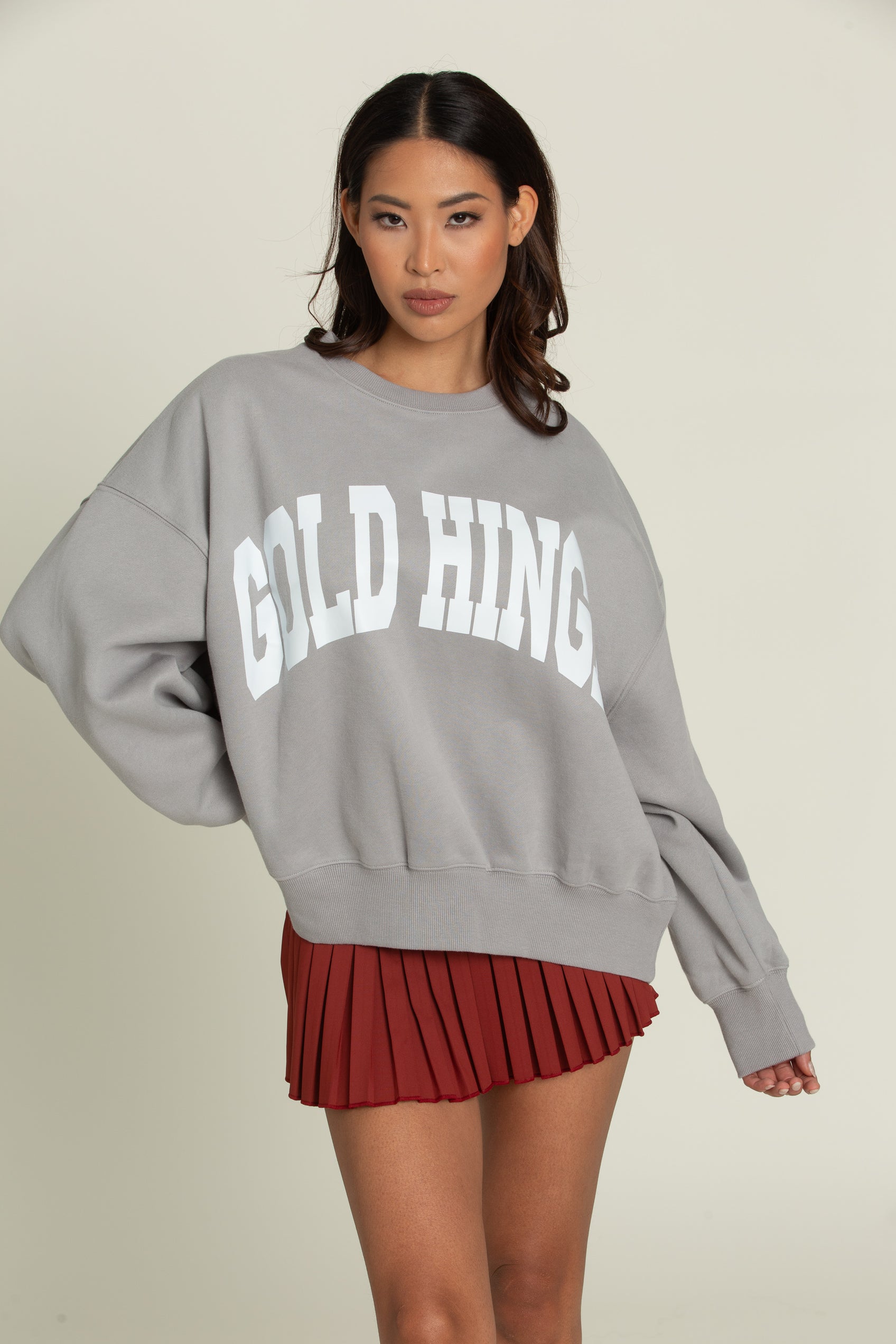 Light Grey GH Wide Arm Sweatshirt – Gold Hinge