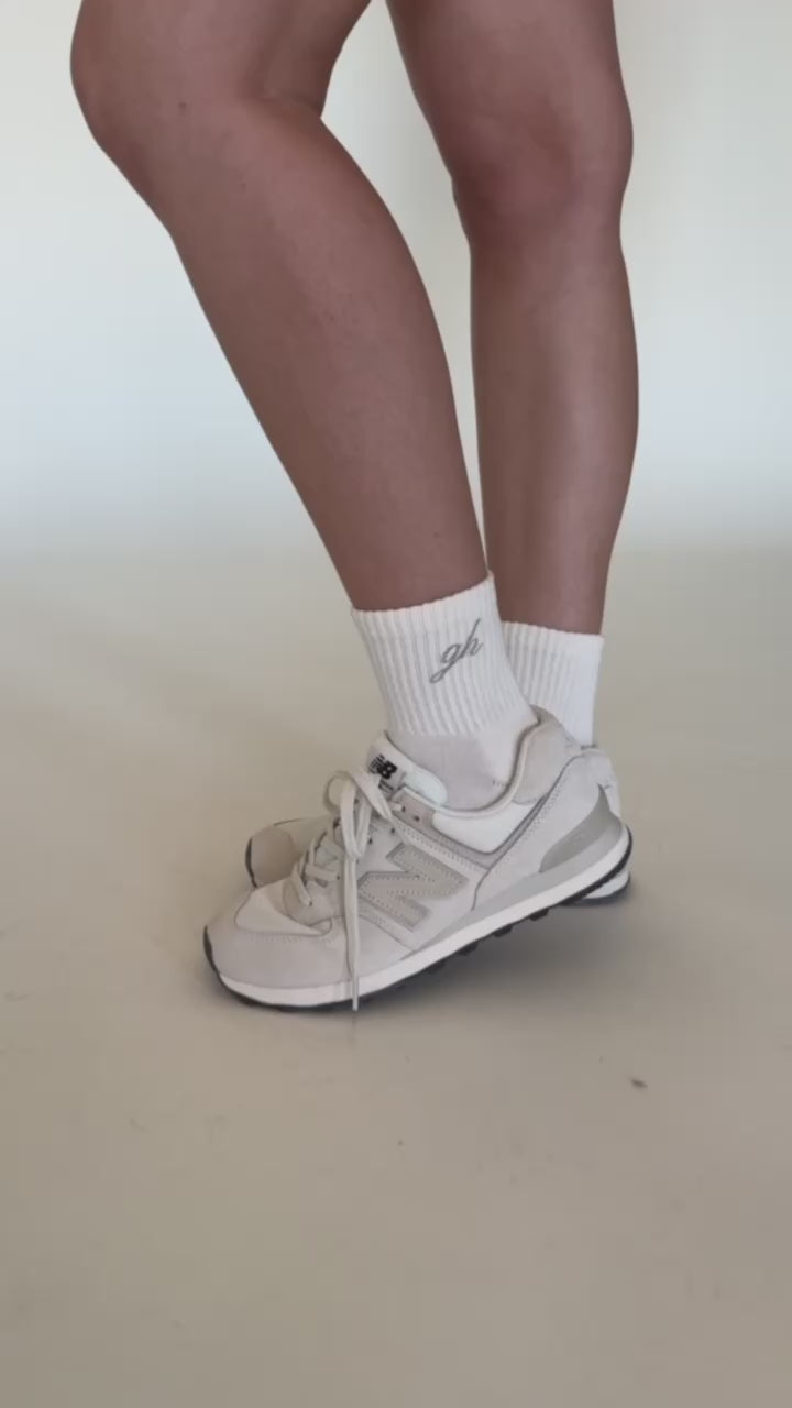 Cream - Light Grey GH Socks – Gold Hinge